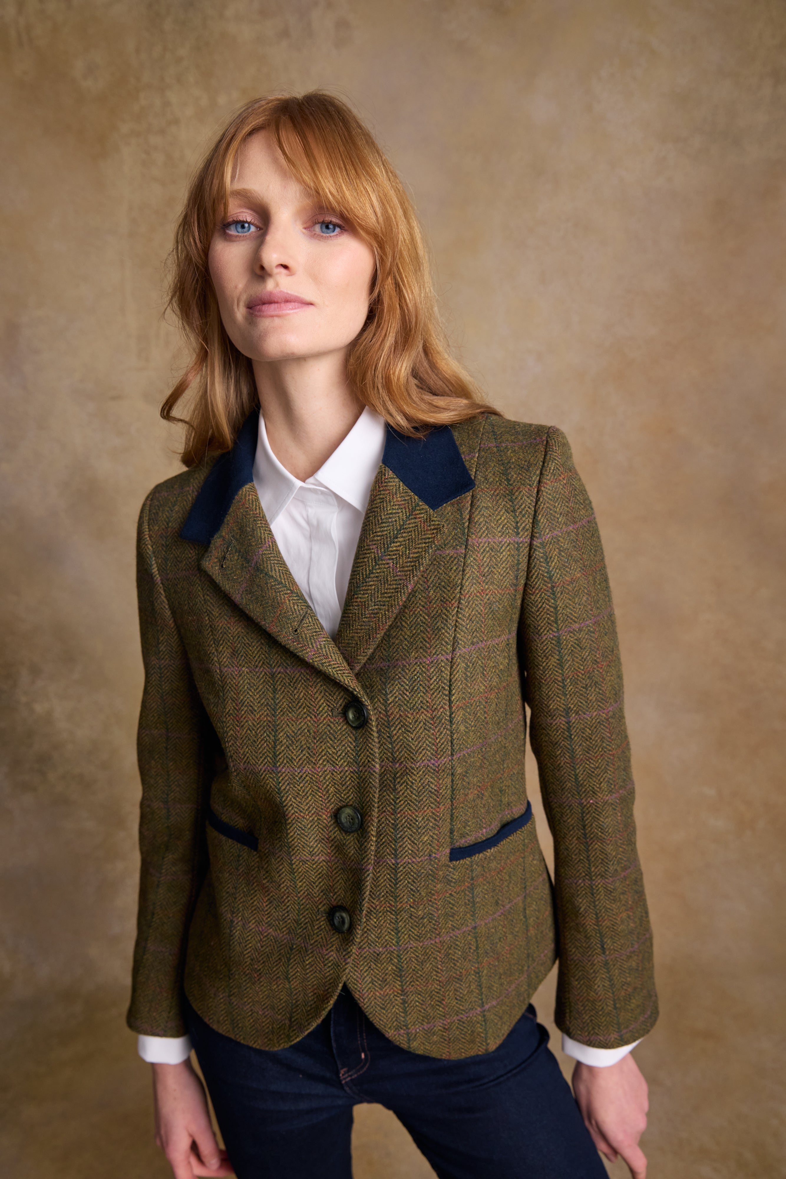 Jack Murphy Sasha Tweed Jacket Woodland Check