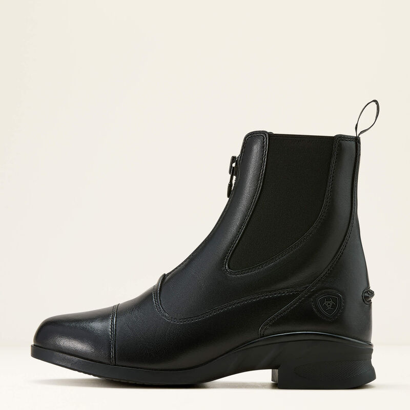 Heritage Zip Paddock Boot Black