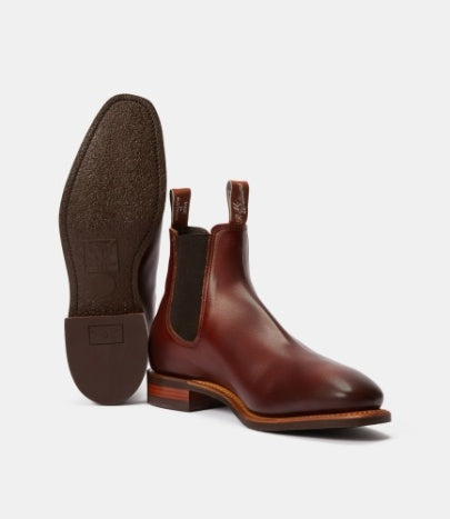 RM Williams Burnished Comfort Craftsman boot Dark Tan