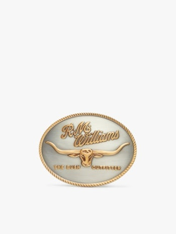 Rm Williams logo buckle